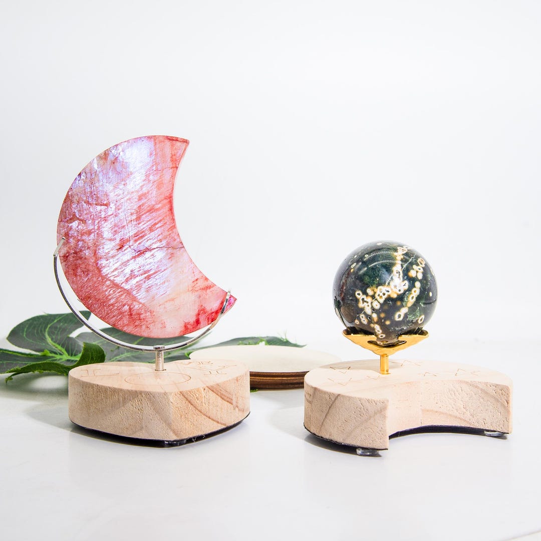 Wholesale Lot 2pcs Clockwork Rotatable Spheres Stands Moon Stands - Etsy