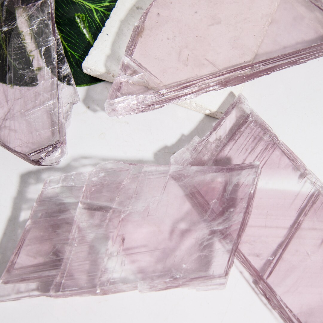 2 Lbs Pink Selenite Slab Lot: Natural Healing Crystal Gift - Etsy