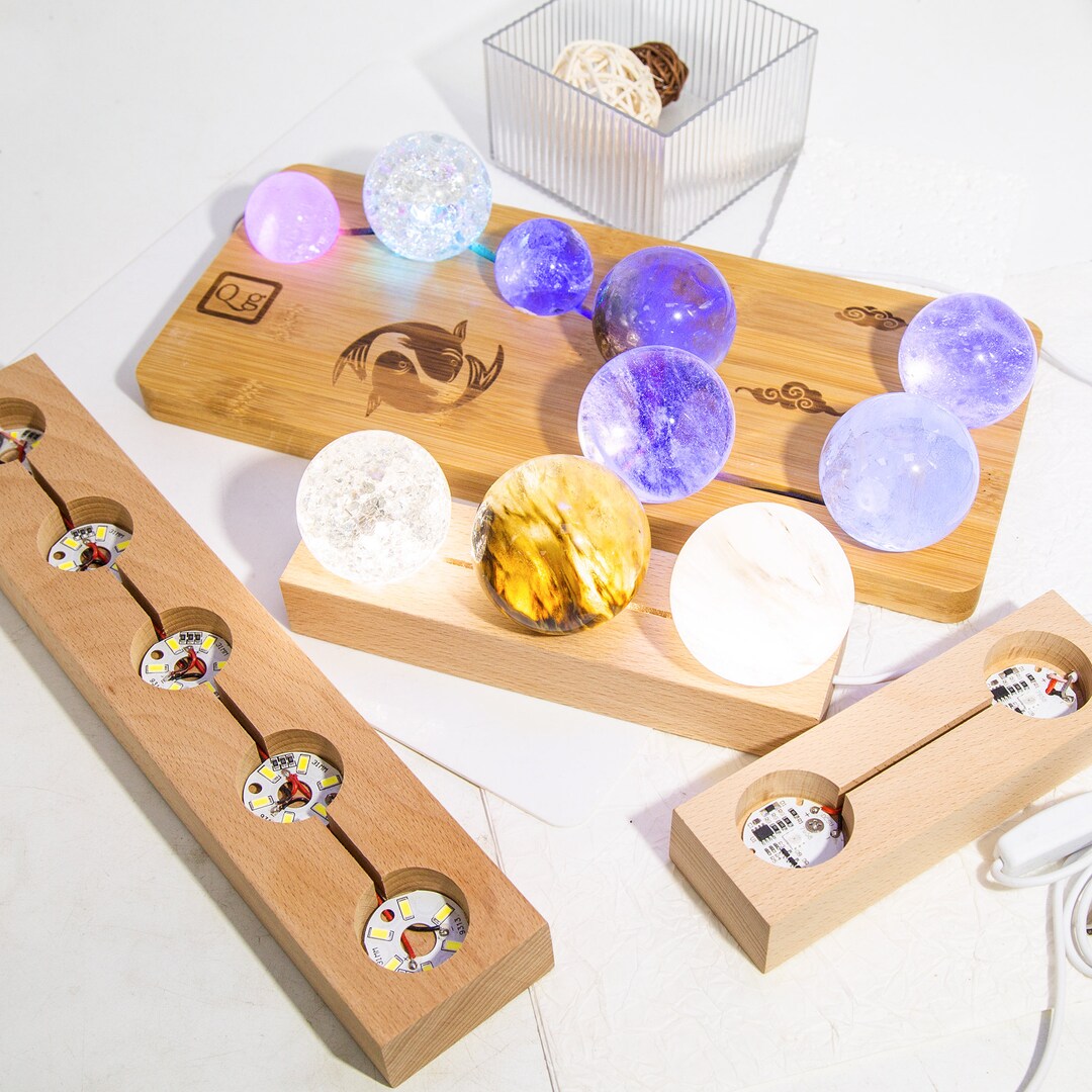 Wholesale Lot Wooden Lighted Spheres Holders Sphere Stands - Etsy