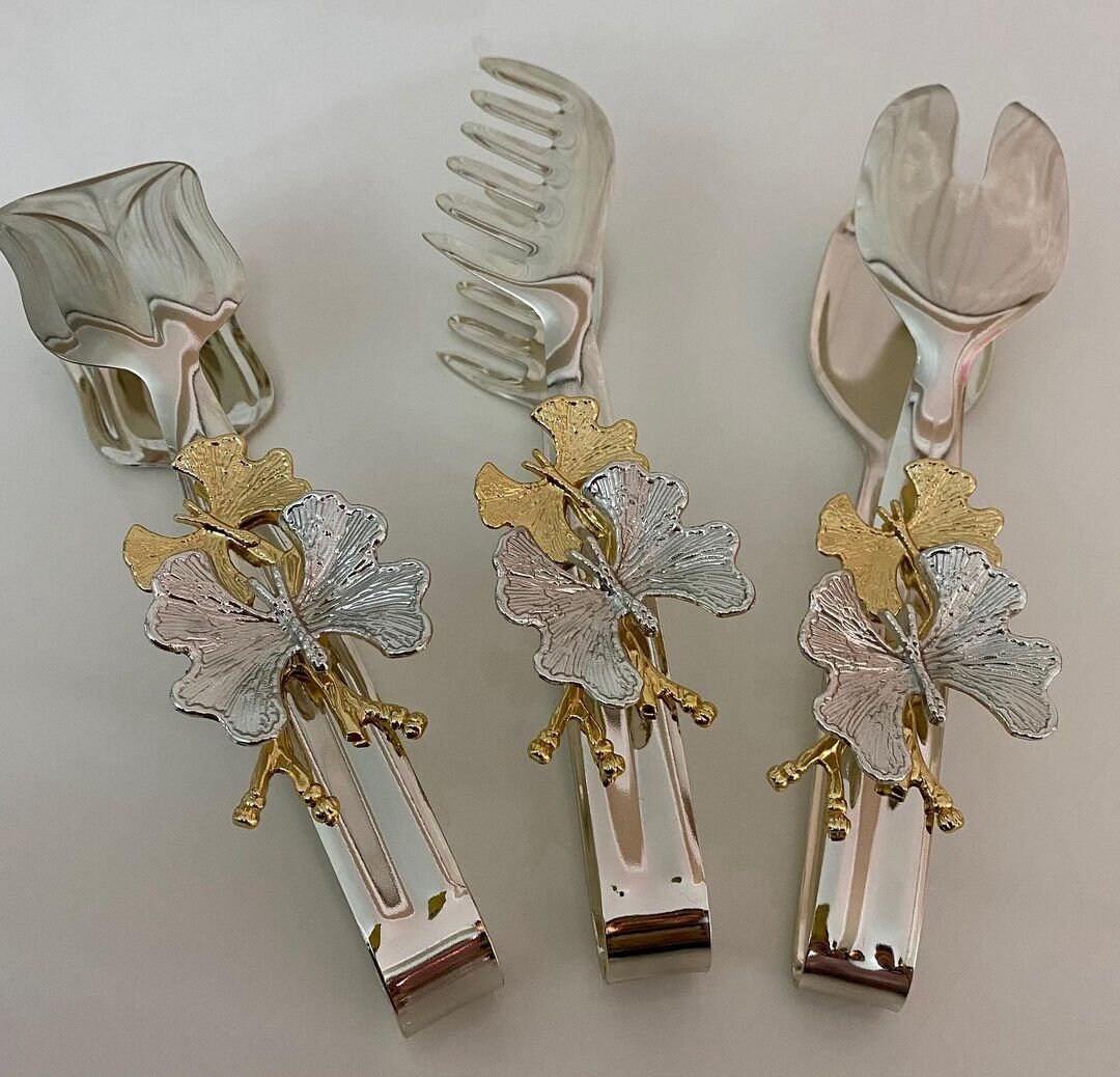 Versatile and Durable Kitchen Tongs for Culinary Precision, Gold ...