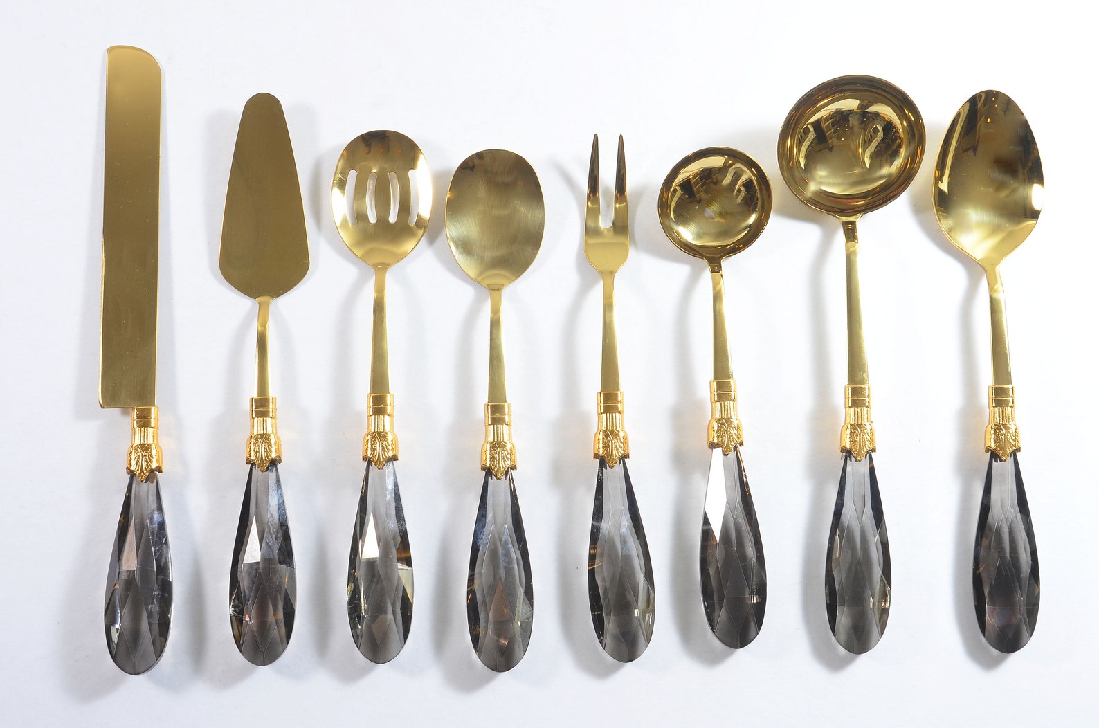 Elegant Stainless Steel Utensils Set for Soup, Cake, and Salad Service ...