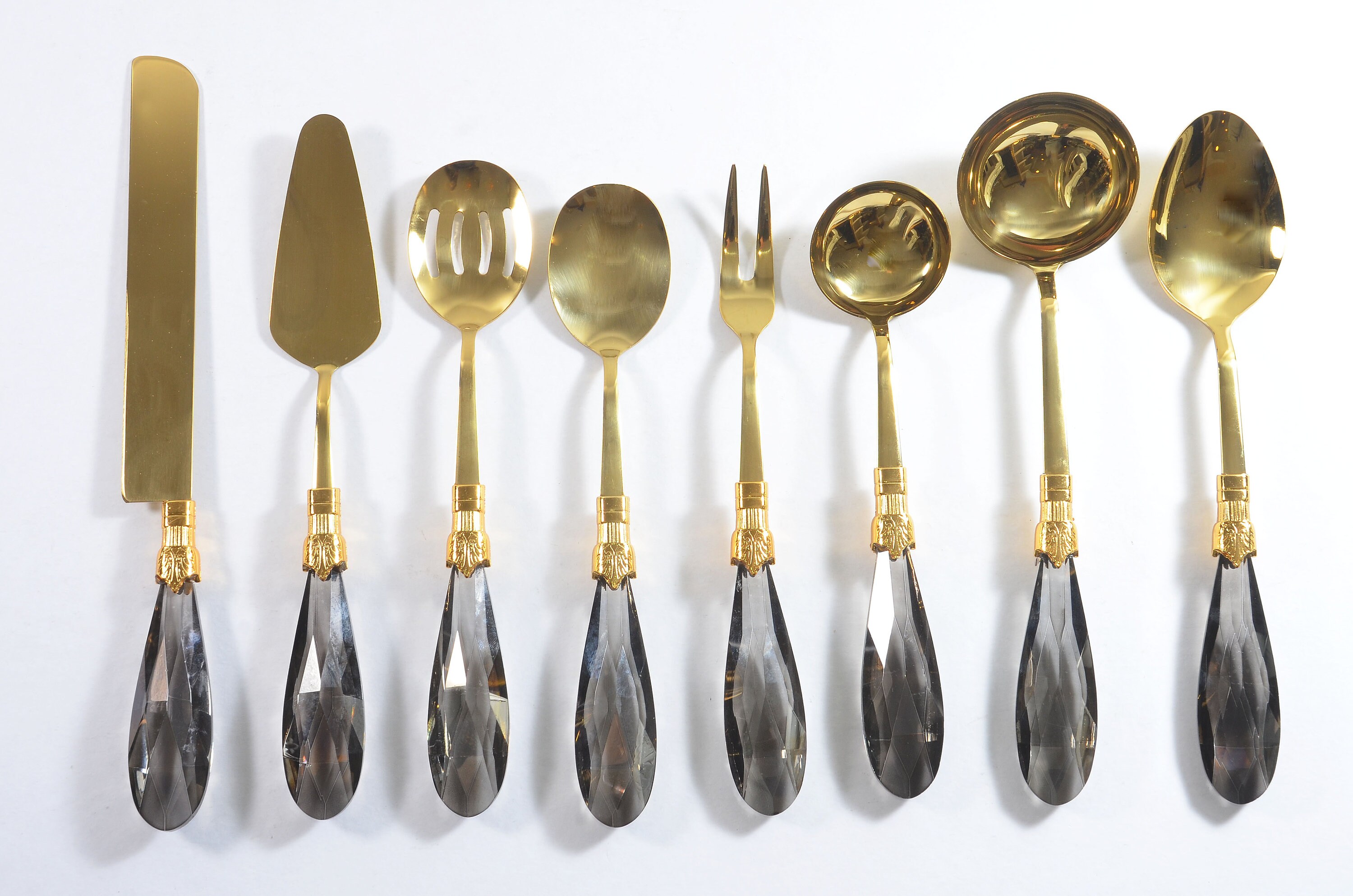 Elegant Stainless Steel Utensils Set for Soup, Cake, and Salad Service ...