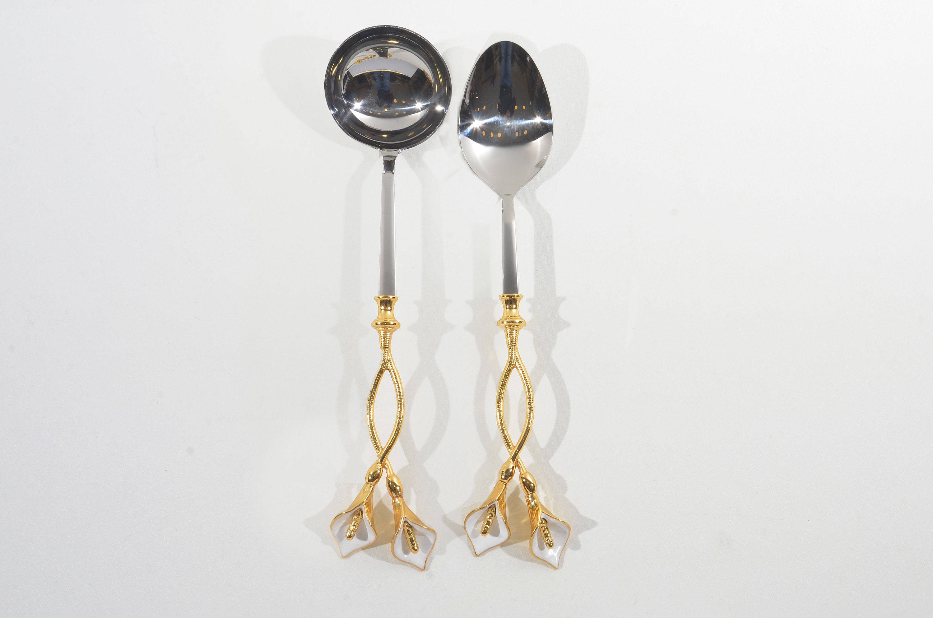 Elegant Stainless Steel Utensils Set for Soup, Cake, and Salad Service ...