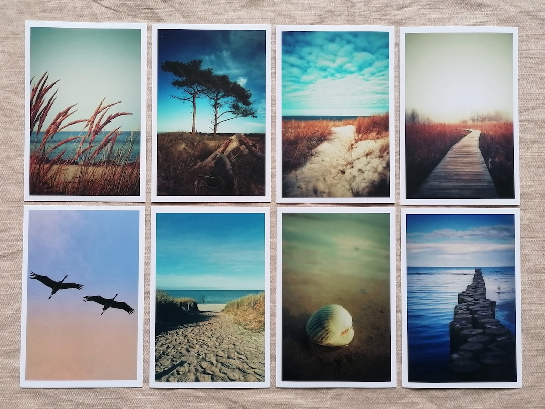 Postcard Set Sea | Photo Postcards Baltic Sea | Card Set Sea ...