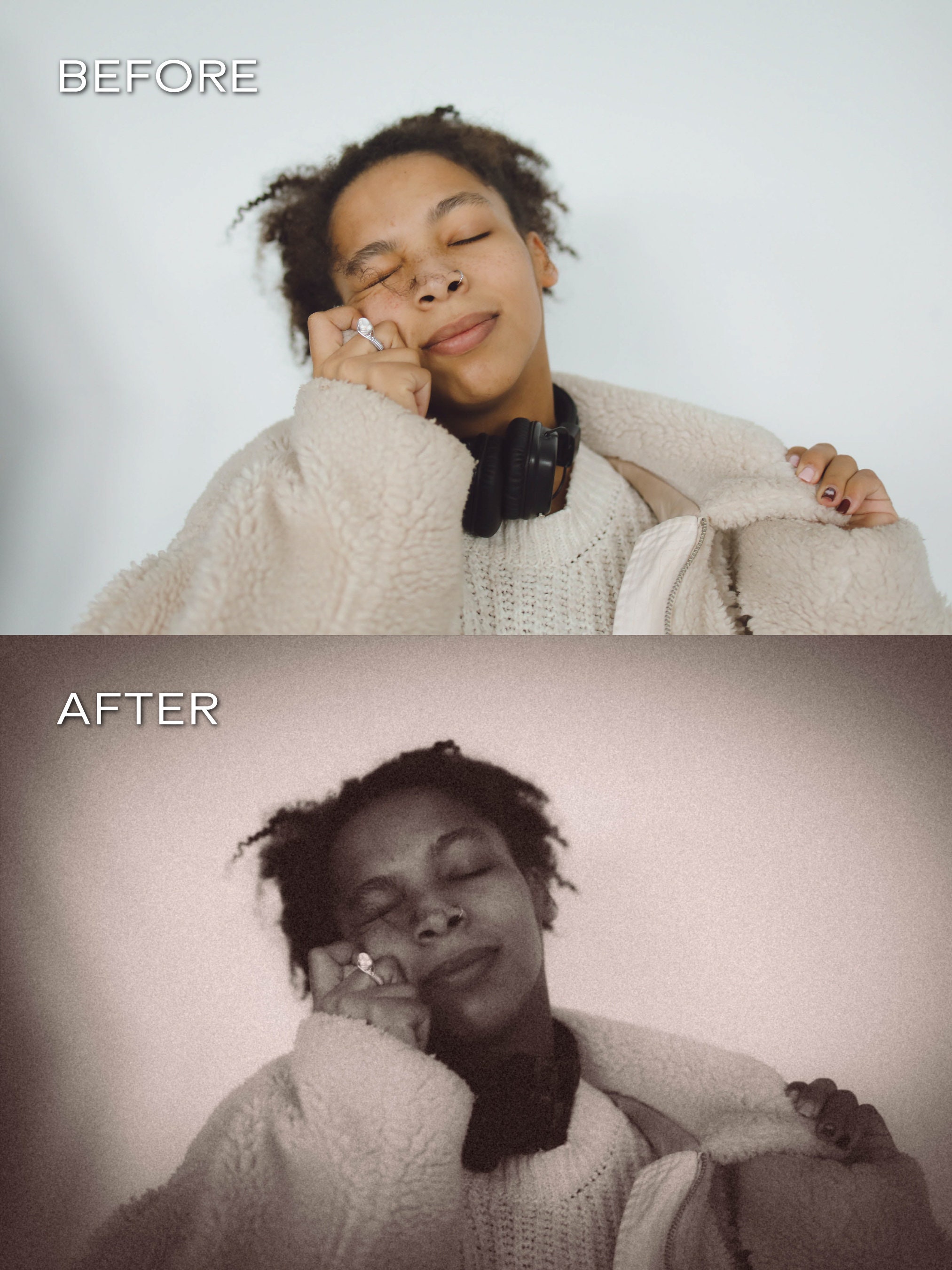 Vintage Photo Booth Lightroom Presets, Photo Booth Filter, Vintage ...