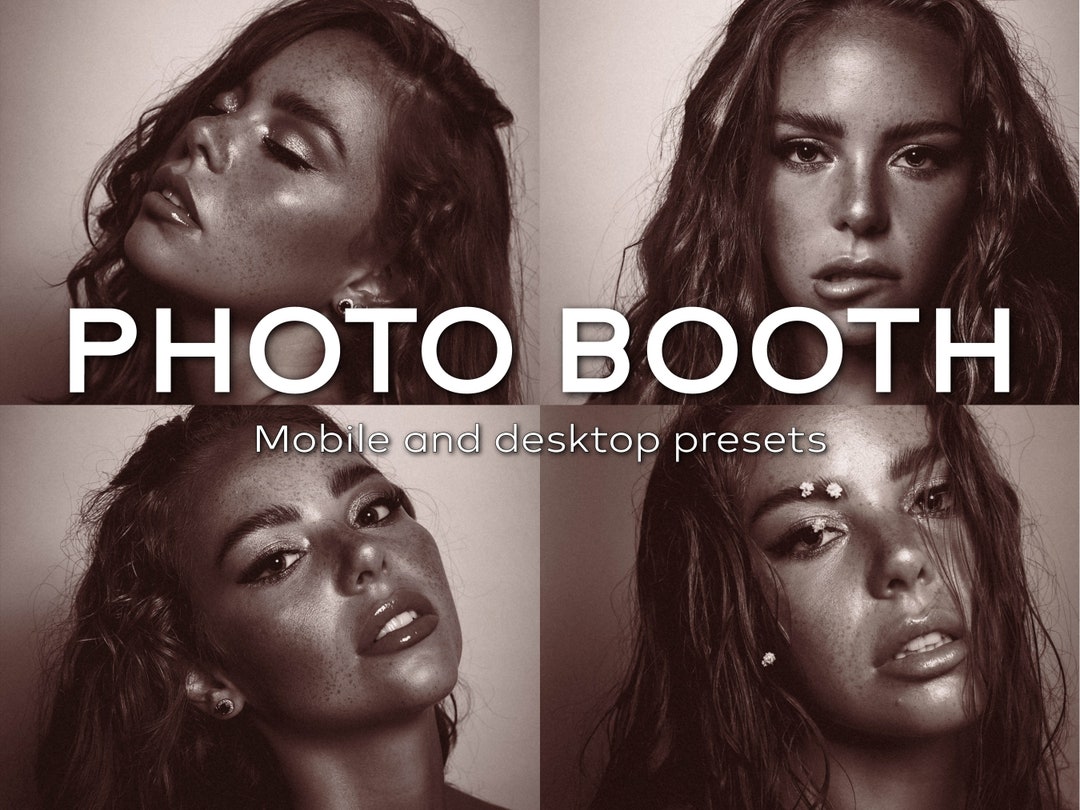 Vintage Photo Booth Lightroom Presets, Photo Booth Filter, Vintage ...