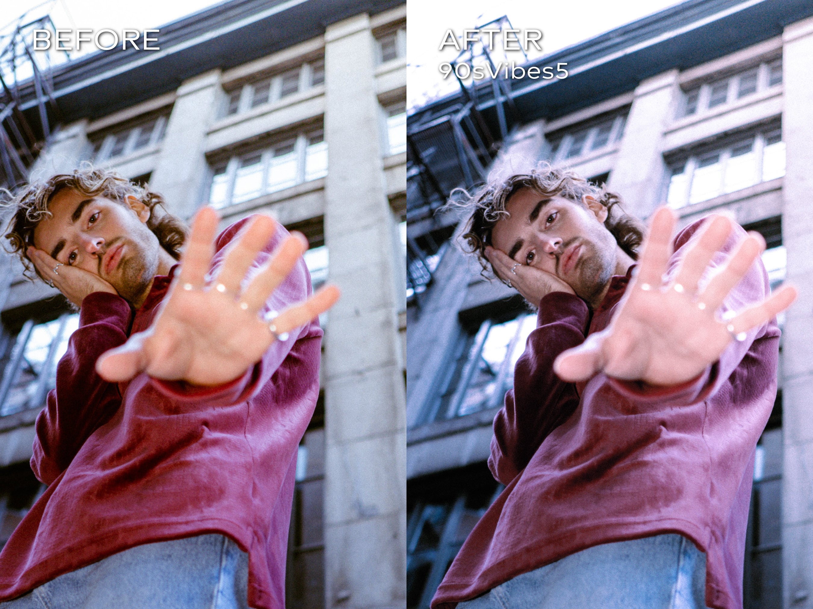 90s Film Mobile and Desktop Presets, 90s Vintage Preset, Photo Filter ...