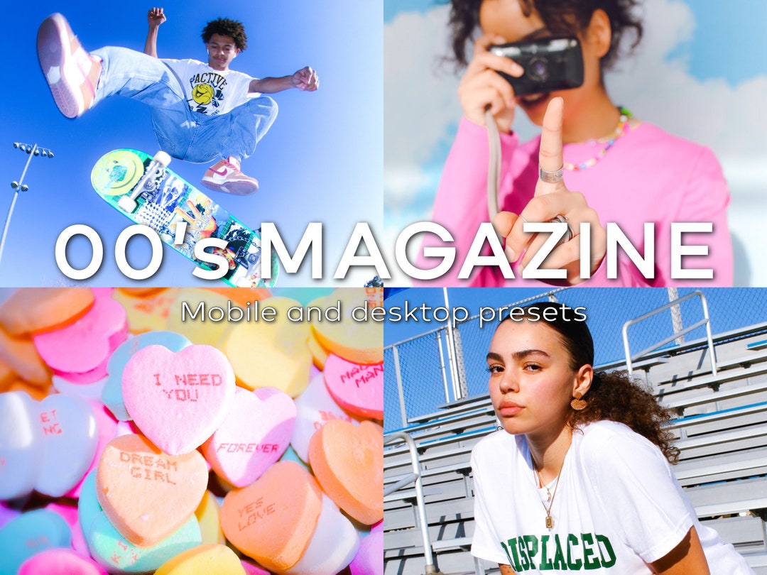 00s Lightroom Presets, Y2K Photo Filters, 2000's Aesthetic LR Presets ...