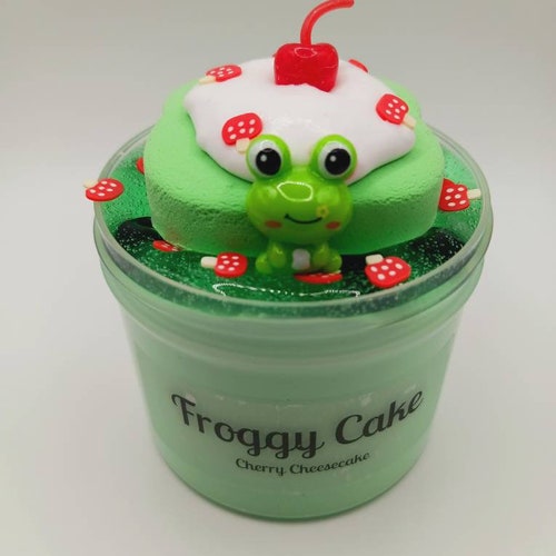 Froggy Cake Diy Slime Asmr Gift Birthday Green - Etsy