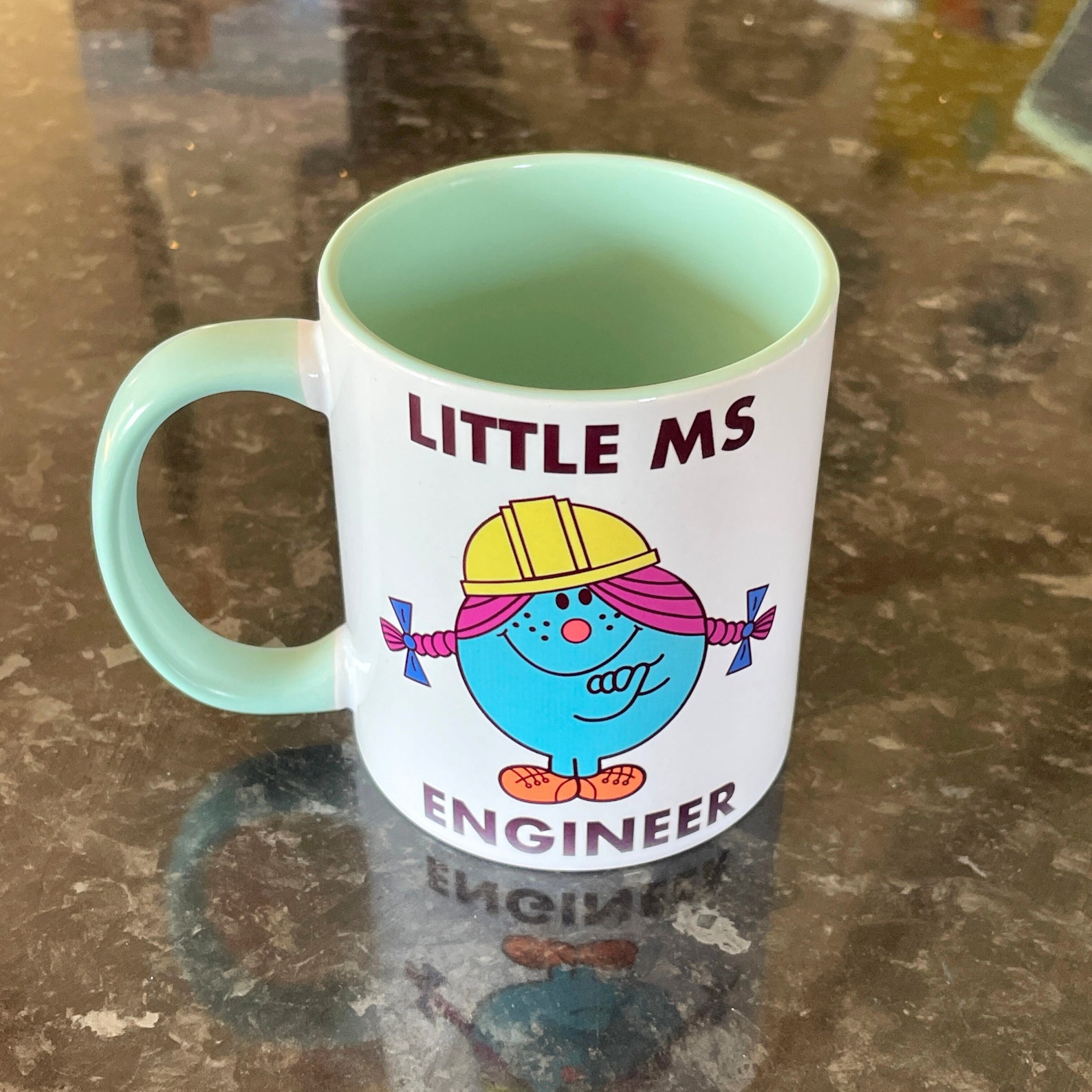 Personalised Engineer Mug With Colour Handle and Inside. Women - Etsy
