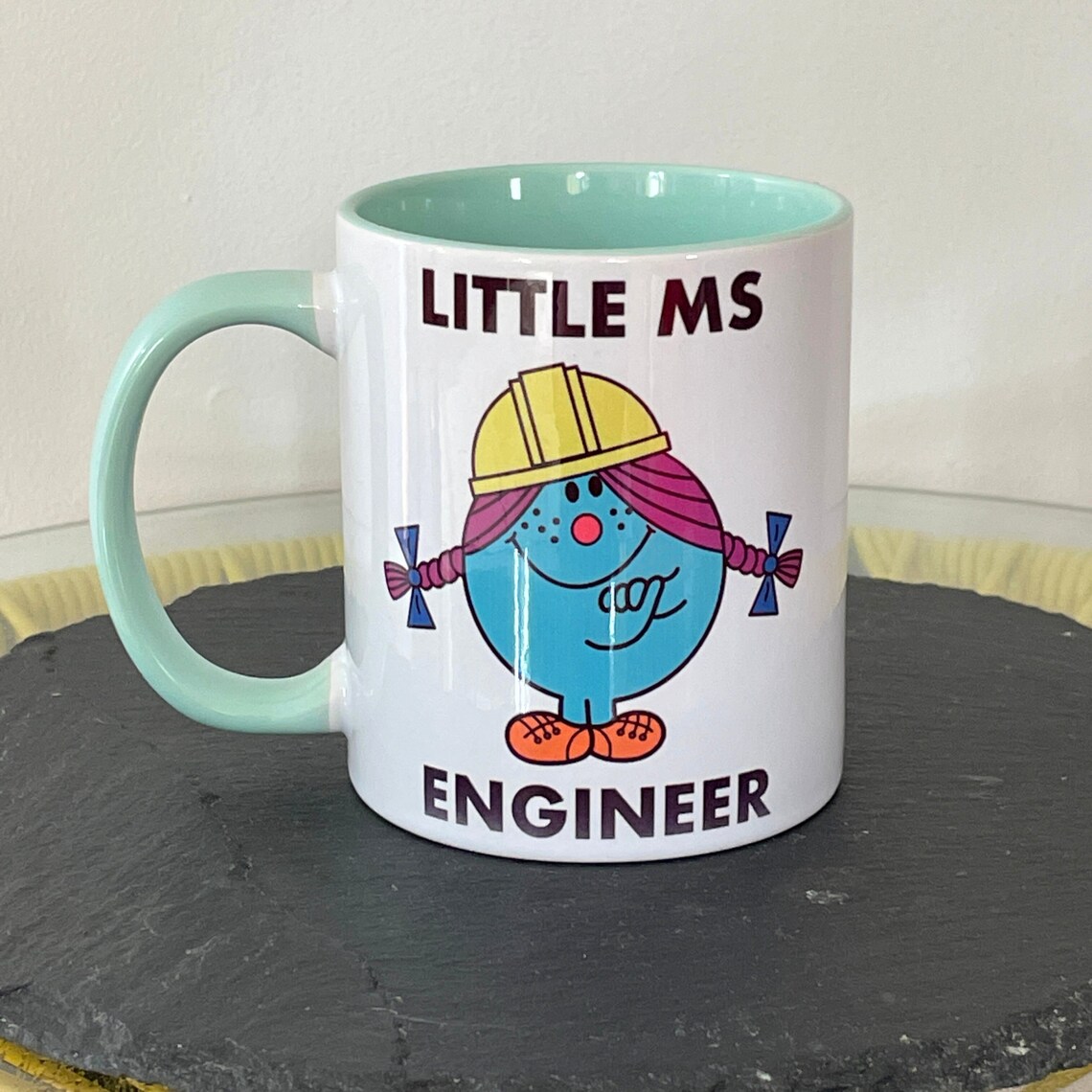 Personalised Engineer Mug With Colour Handle and Inside. Women - Etsy