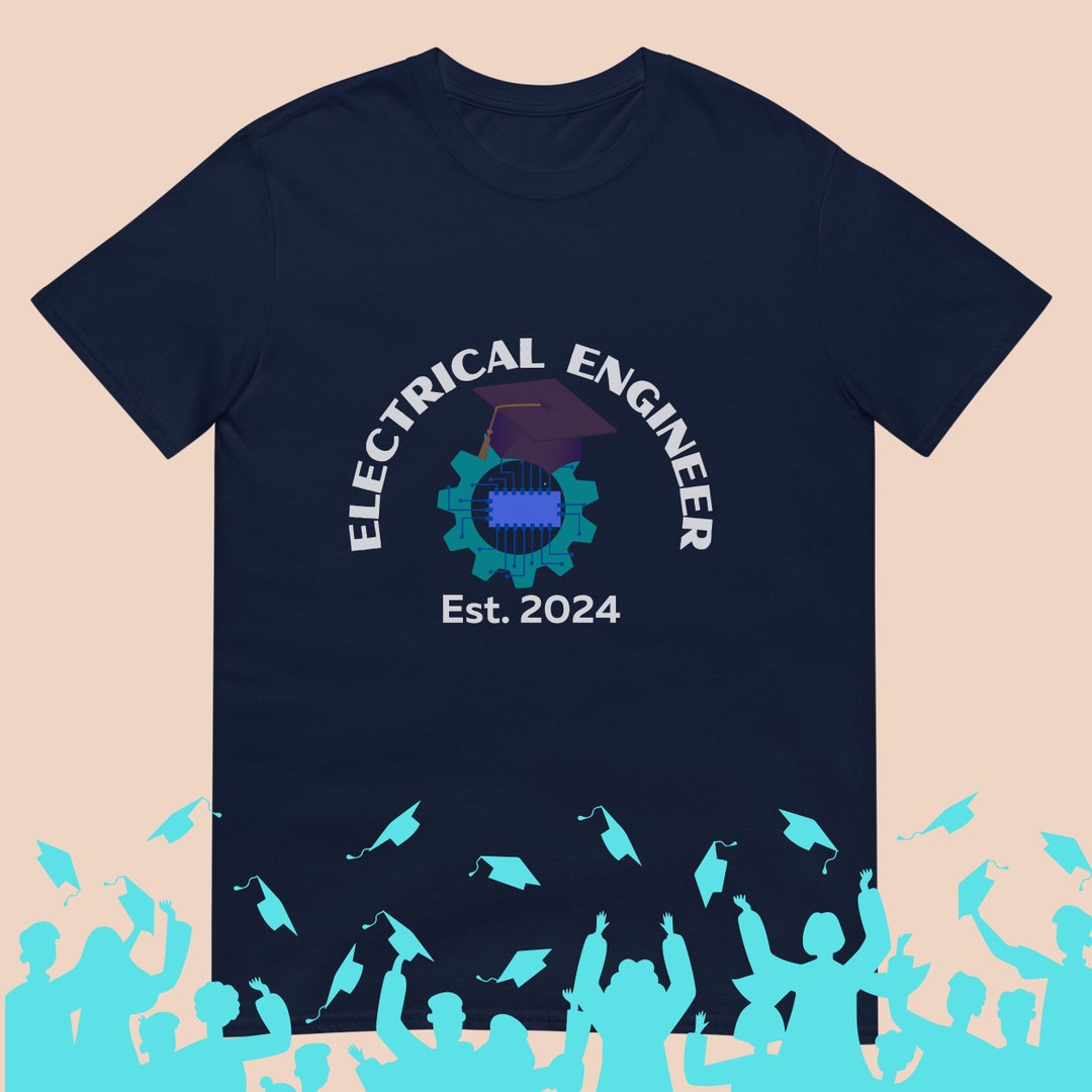 Electrical Engineer Graduation T Shirt. Established 2024 Funny ...