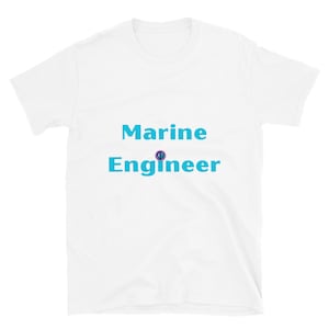 Marine Engineer Shirt. Marine Engineering T-shirt With Cogs and Anchor ...