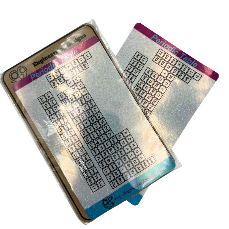 Periodic Table of the Elements Sticker. Full Glitter Periodic Table ...