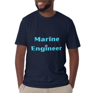 Marine Engineer Shirt. Marine Engineering T-shirt With Cogs and Anchor ...