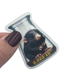 Adorable Mole in a Beaker With Avogadro's Constant Vinyl Sticker ...