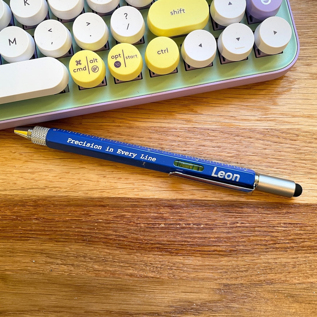 Personalised Multifunction Tool Pen. Custom Name & Message Engineer Pen ...