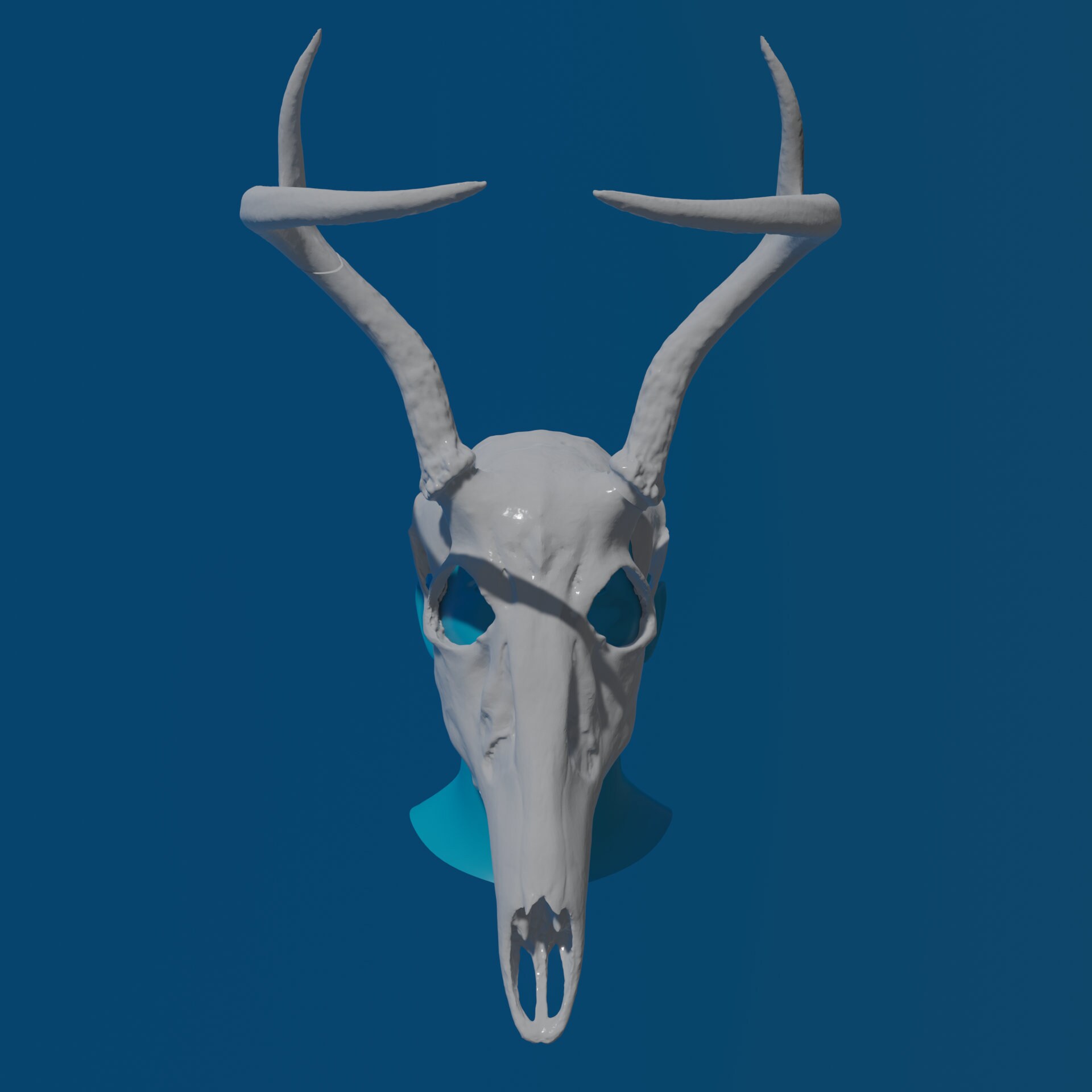Deer Skull Viking Mask Model Ready to Print Cosplay Mask - Etsy