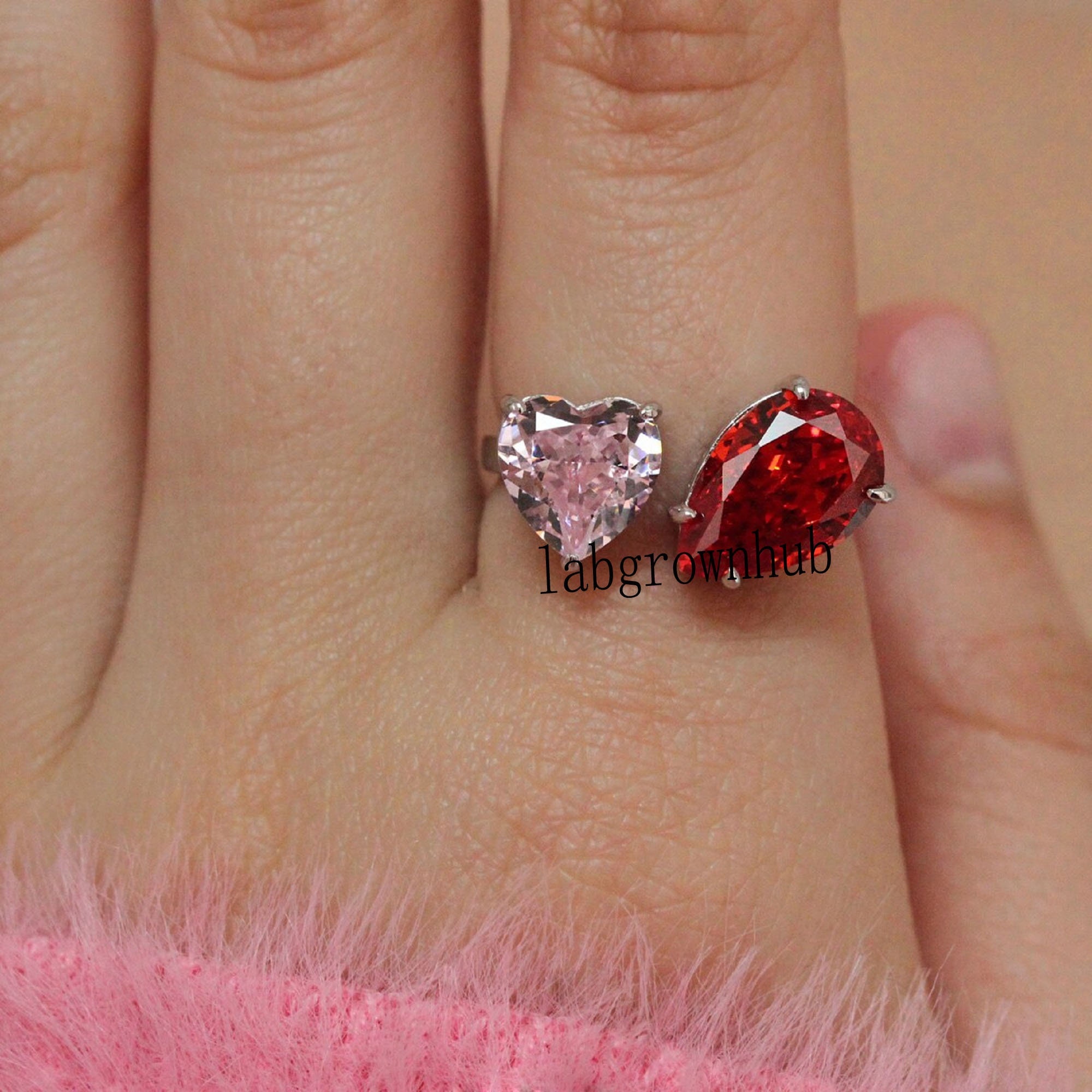 Red Diamond Love Heart