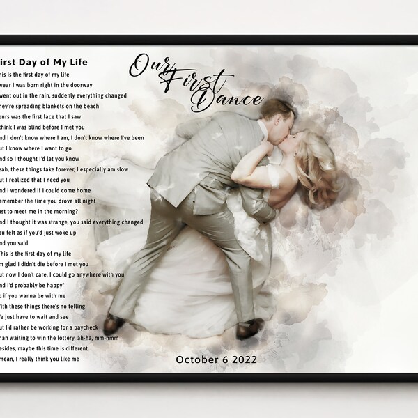 First Dance Lyrics - Etsy