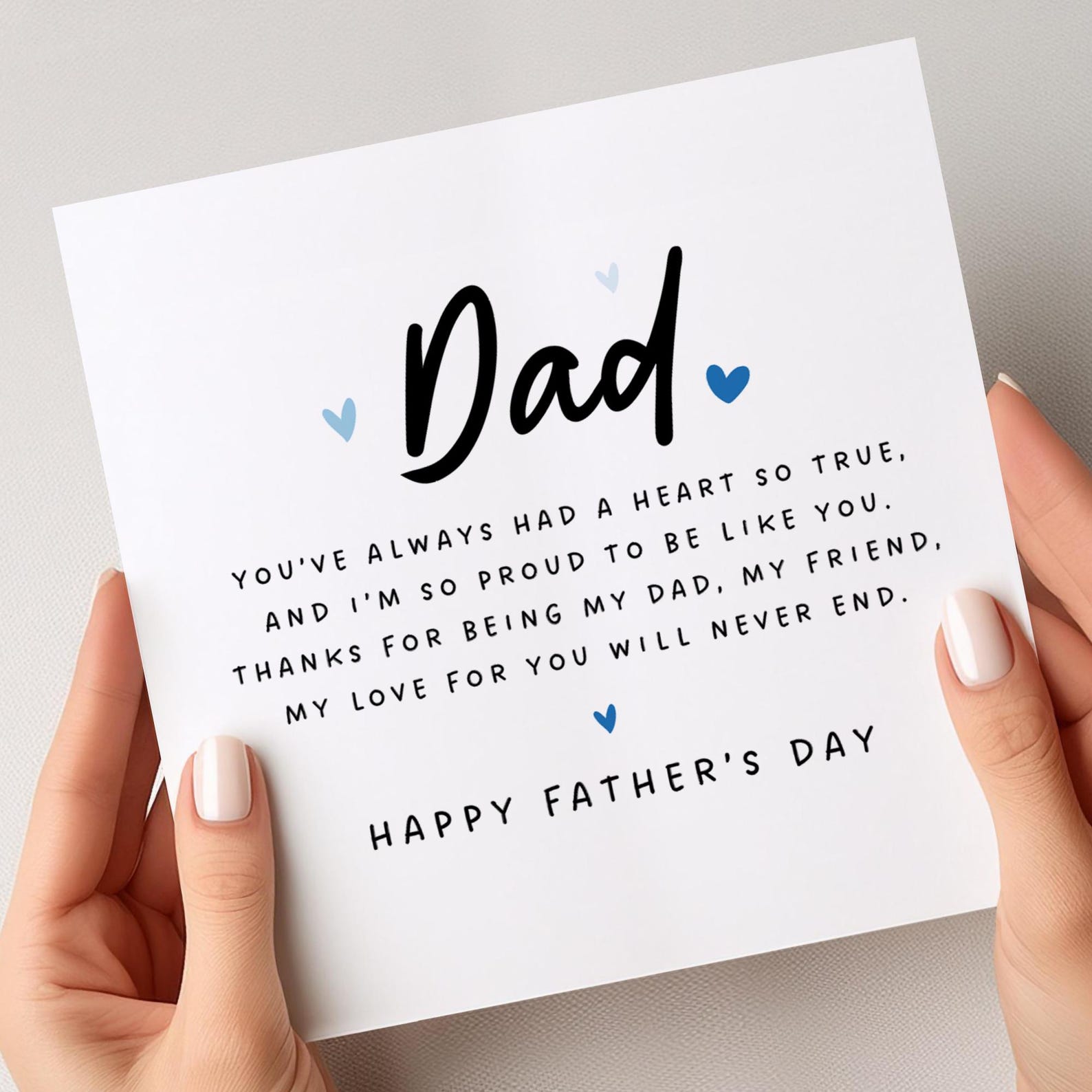 Fathers Day Card for Dad, Fathers Day Poem From Daughter, Fathers Day ...