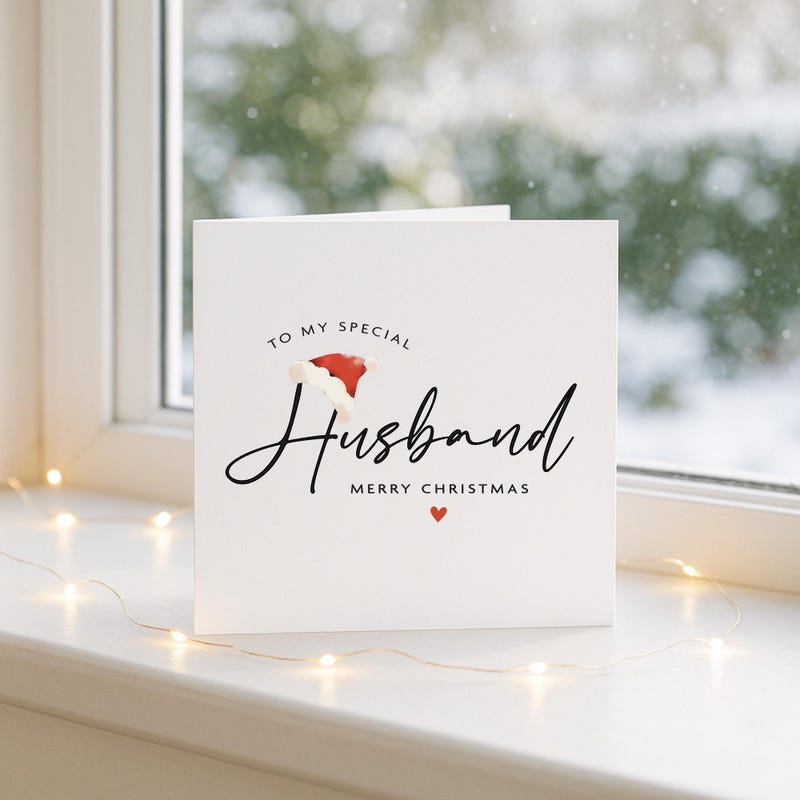 Husband Christmas Card - Etsy UK