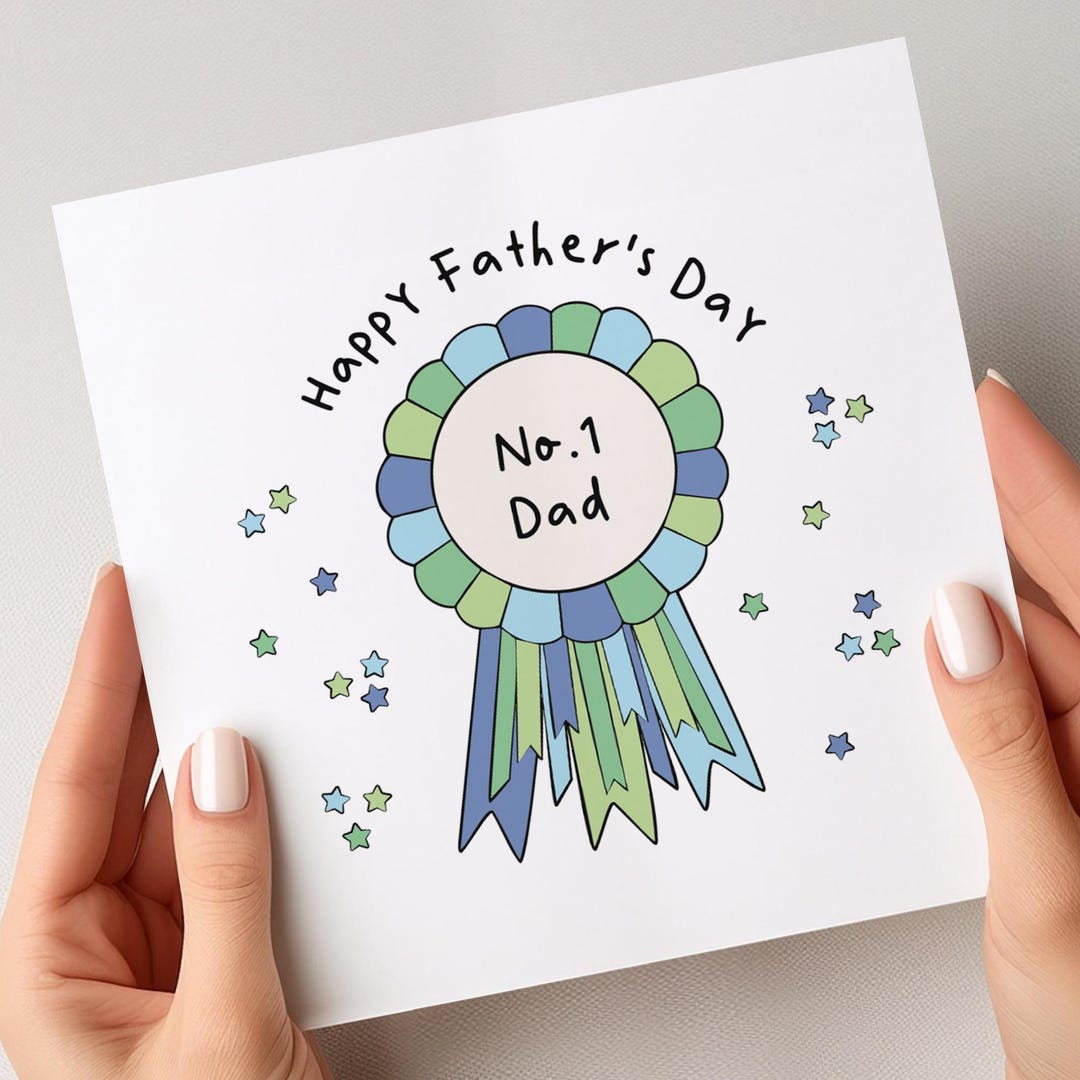 No.1 Dad Fathers Day Card, Best Dad Card for Fathers Day, Number One ...