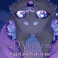 Premade Vtuber Model - Vampire Bat Live2d - Halloween Bat Avatar ...
