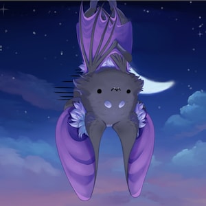 Chibi Bat Vtuber Avatar - Full Body/fully Rigged Live2d Model - Etsy