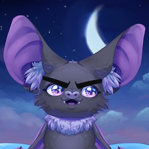 Chibi Bat Vtuber Avatar - Full Body/fully Rigged Live2d Model - Etsy