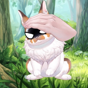 Chibi Bunny Vtuber Avatar - Full Body/fully Rigged Live2d Model - Etsy