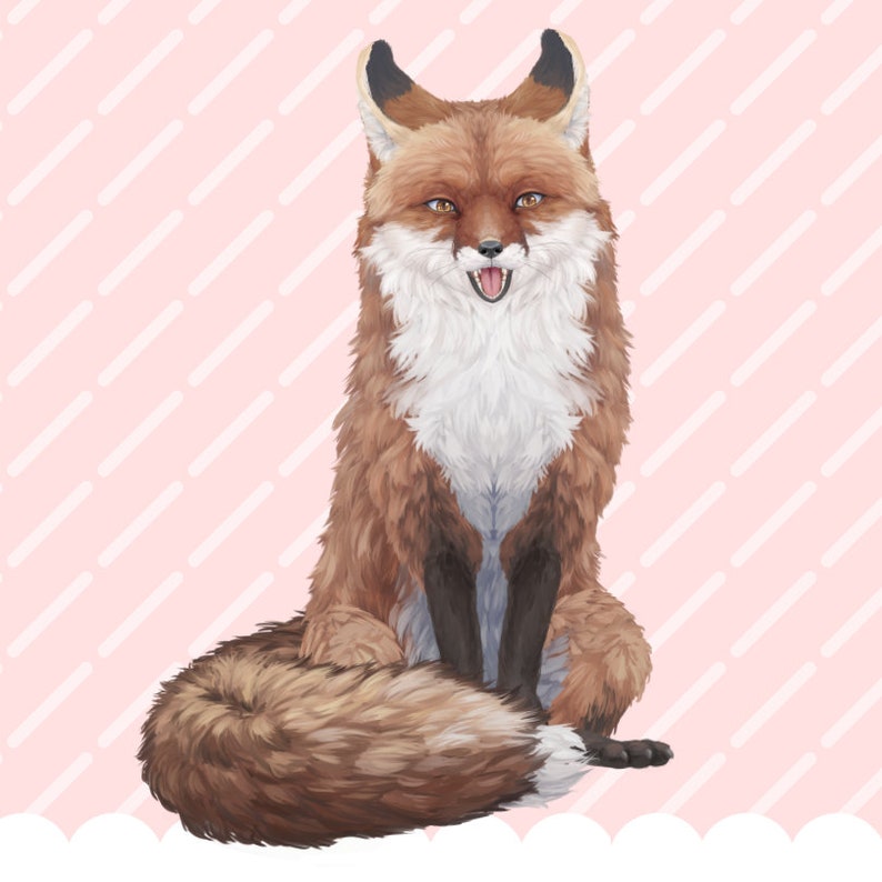 Fox Vtuber Avatar Full Body/fully Rigged Live2d Model With - Etsy