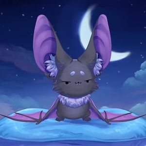 Chibi Bat Vtuber Avatar - Full Body/fully Rigged Live2d Model - Etsy