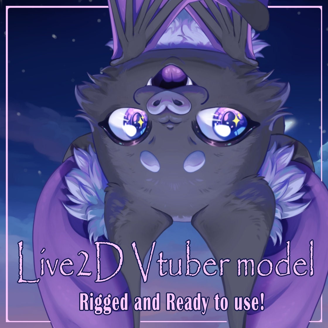 Chibi Bat Vtuber Avatar - Full Body/fully Rigged Live2d Model - Etsy UK