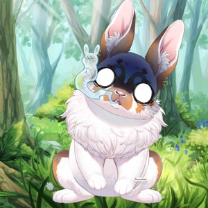 Chibi Bunny Vtuber Avatar - Full Body/fully Rigged Live2d Model - Etsy