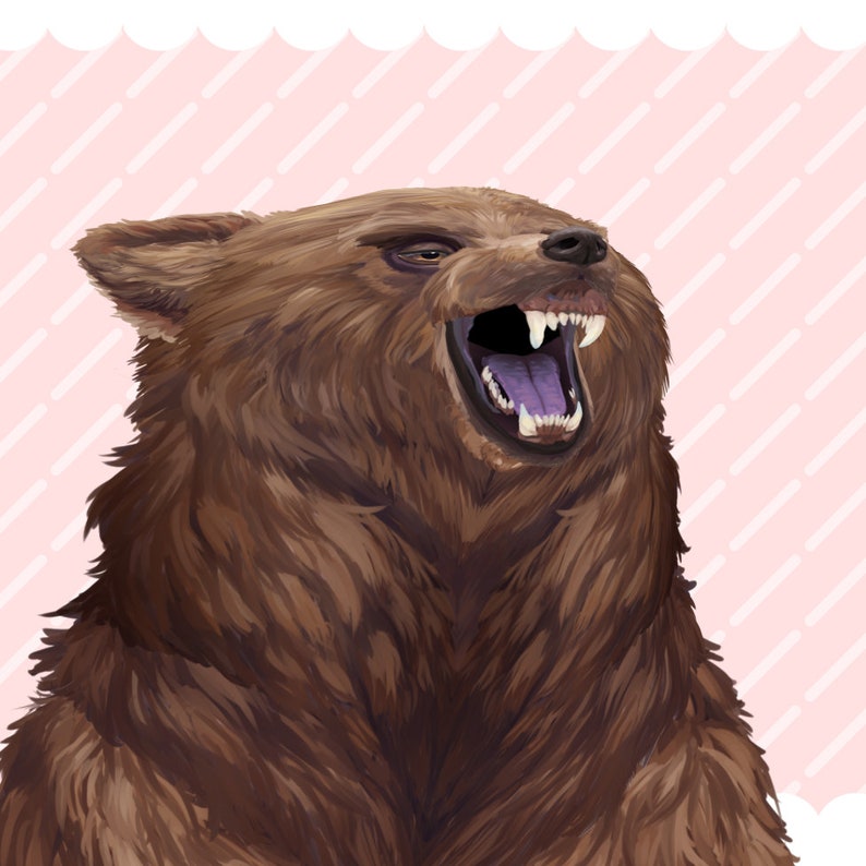 Grizzly Bear Vtuber Avatar - Full Body/fully Rigged Live2d Model - Etsy