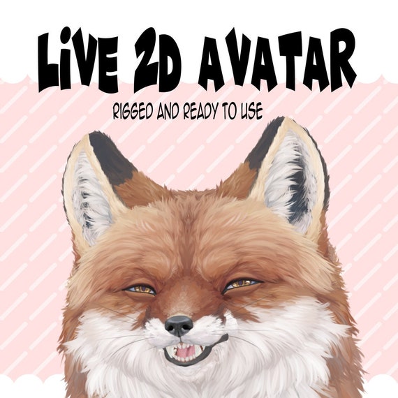 Fox Vtuber Avatar Full Body/fully Rigged Live2d Model With - Etsy