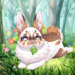 Chibi Bunny Vtuber Avatar - Full Body/fully Rigged Live2d Model - Etsy
