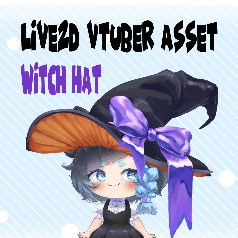 Witch Hat Live2d Item Vtuber Asset - Etsy