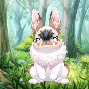 Chibi Bunny Vtuber Avatar - Full Body/fully Rigged Live2d Model - Etsy