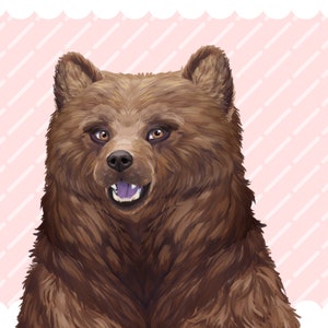 Grizzly Bear Vtuber Avatar - Full Body/fully Rigged Live2d Model - Etsy