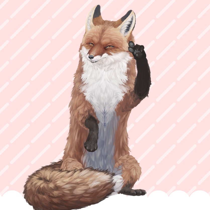 Fox Vtuber Avatar Full Body/fully Rigged Live2d Model With - Etsy
