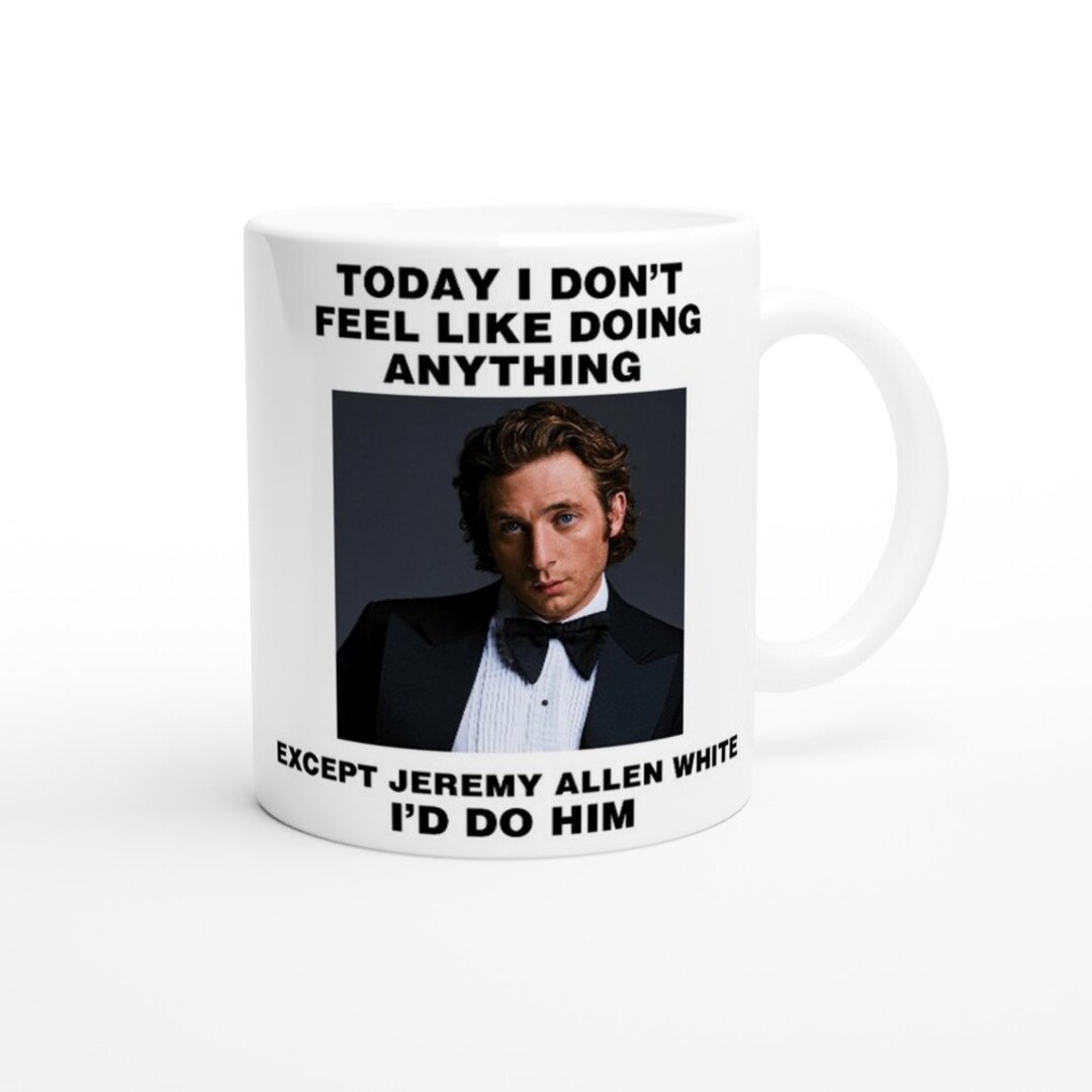White the Bear Jeremy Allen White 11oz Ceramic Tea Coffee Mug - Left ...