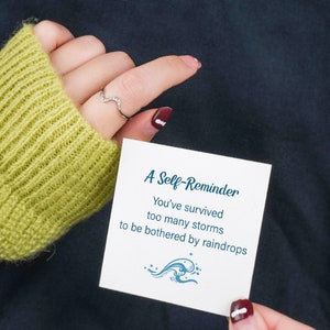 A Self-reminder Minimalist Wave Ring Youve Survived Too Many Storms to ...