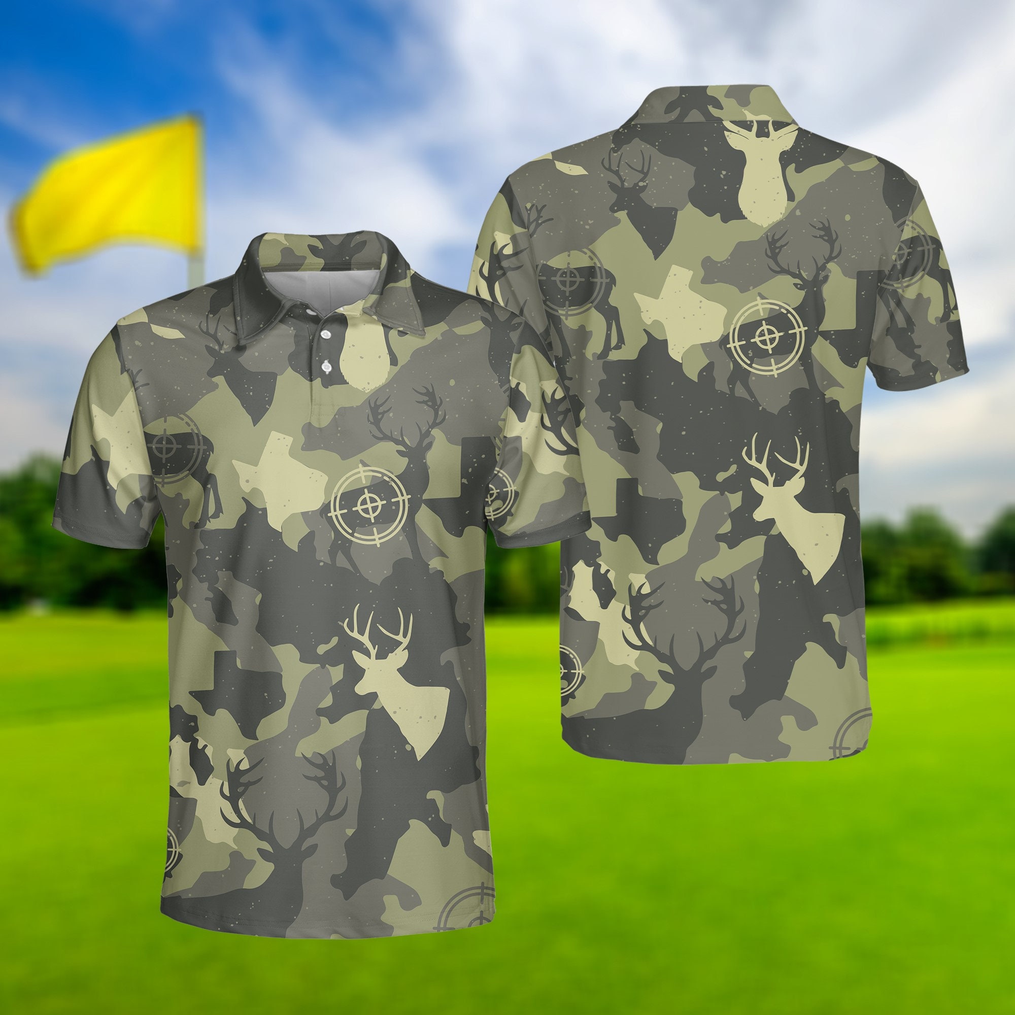 Whitetail Camo Polo