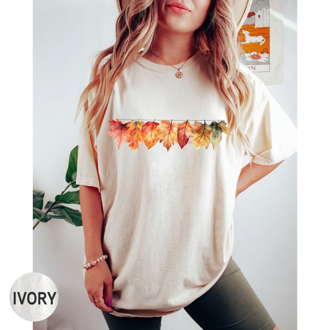 Comfort Color Fall Autumn Shirt, Fall of the Leaves Shirt, Cute Fall ...