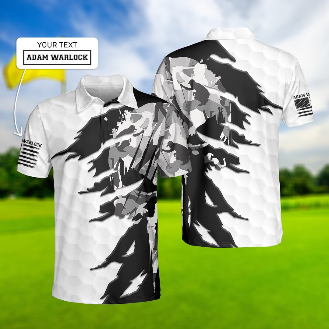 Golf and Skull Golf Polo Shirt, Golf Club, Gifts for Golfers, Best Golf ...