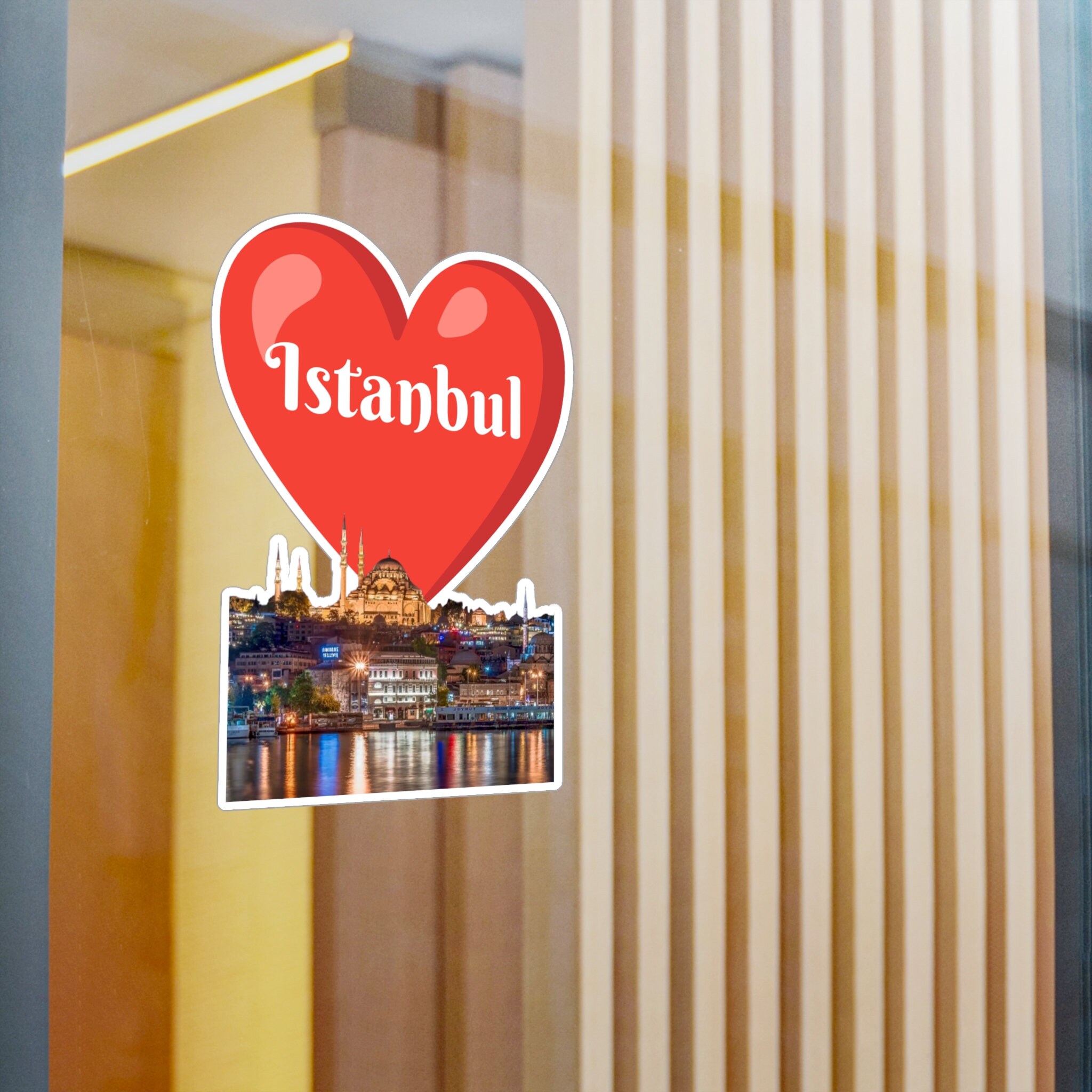 Vinyl Sticker / Decal I Love Istanbul Turkey Unique European Skyline ...