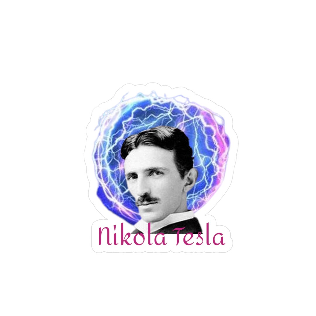 Vinyl Sticker / Decal Badass Nikola Tesla Electricity Photo Electric ...