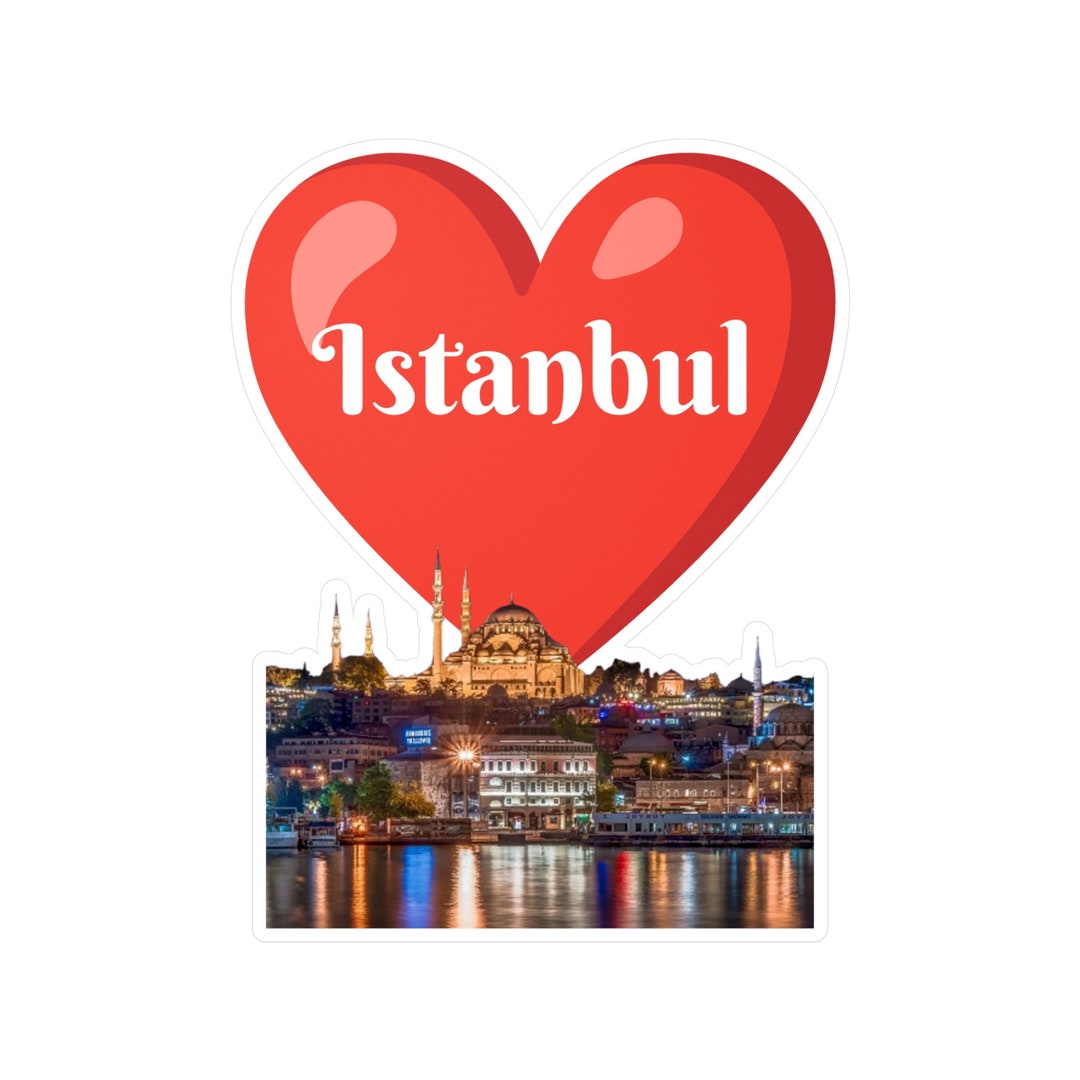 Vinyl Sticker / Decal I Love Istanbul Turkey Unique European Skyline ...